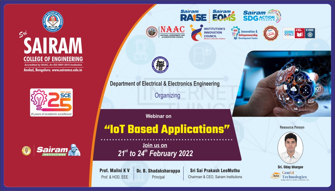 Sri Sairam College of Engineering Bangalore|Admissions B.E(CSE,ECE,EEE ...