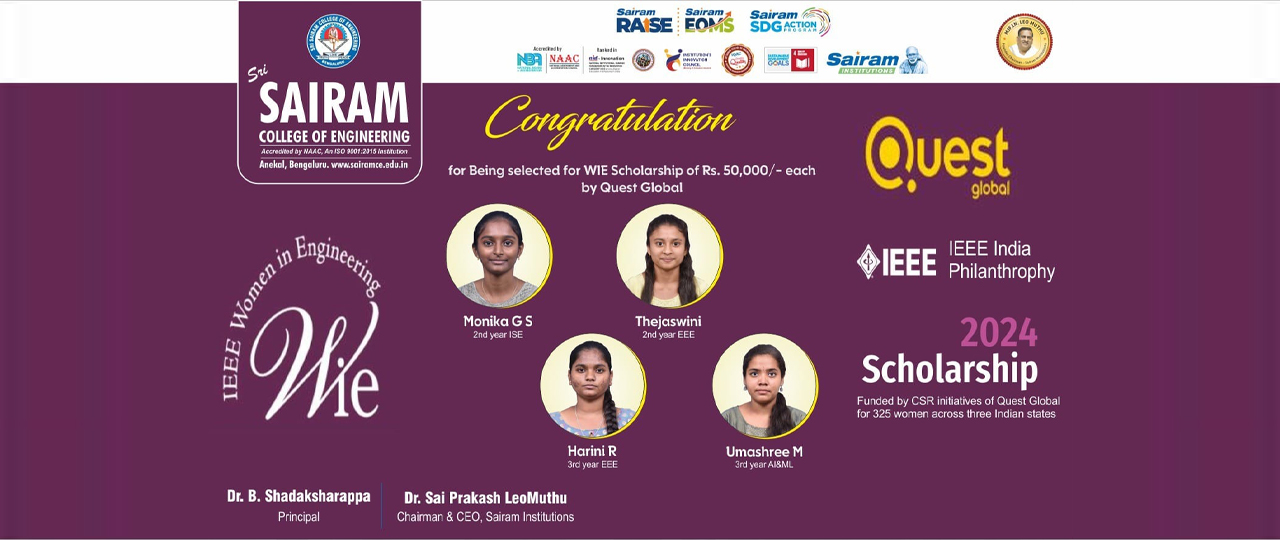 Sri Sairam College of Engineering Bangalore|Admissions B.E(CSE,ECE,EEE ...